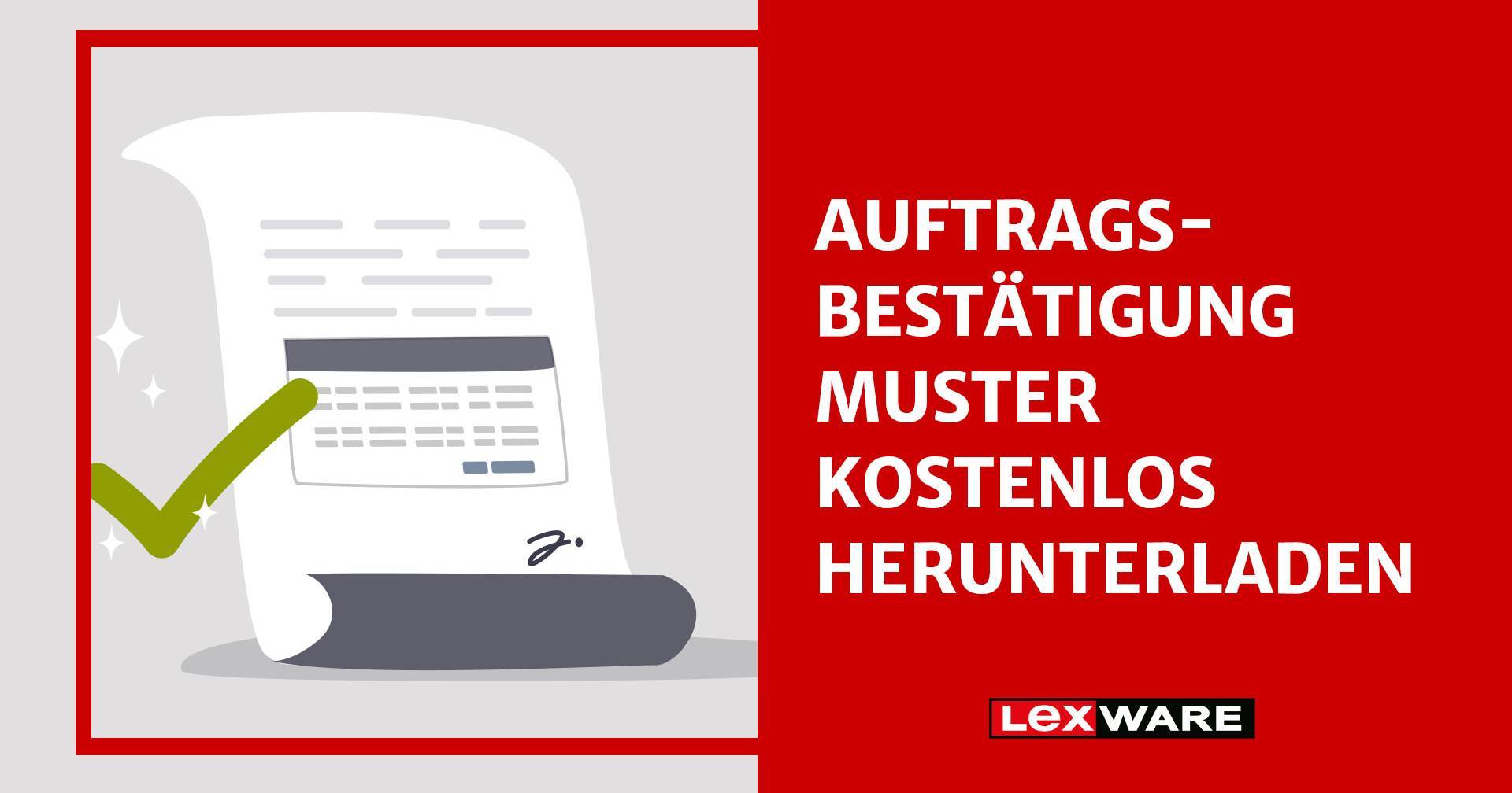 Auftragsbestätigung Vorlage gratis herunterladen | Lexware
