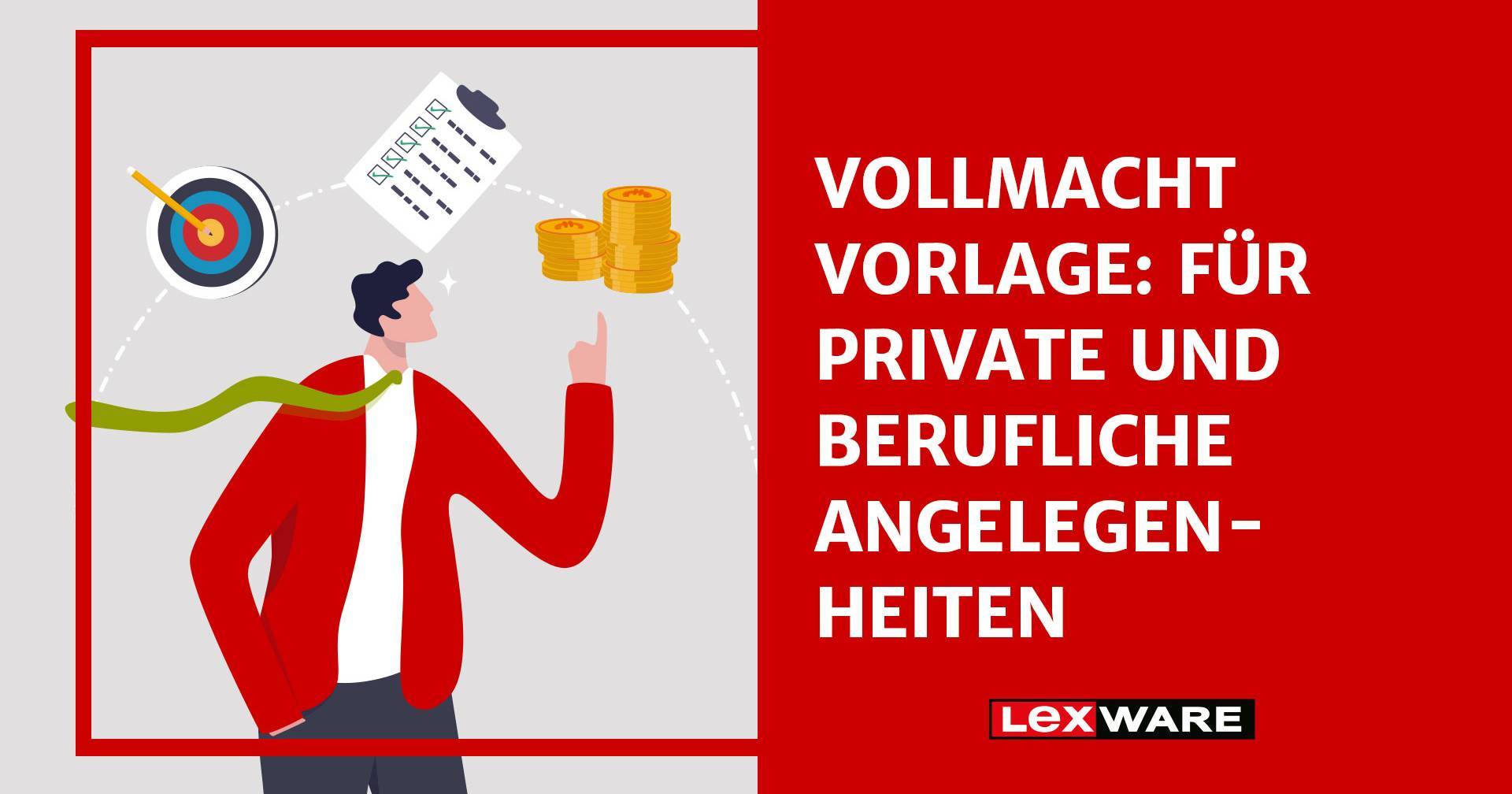 Vollmacht Vorlage: Muster zum Download