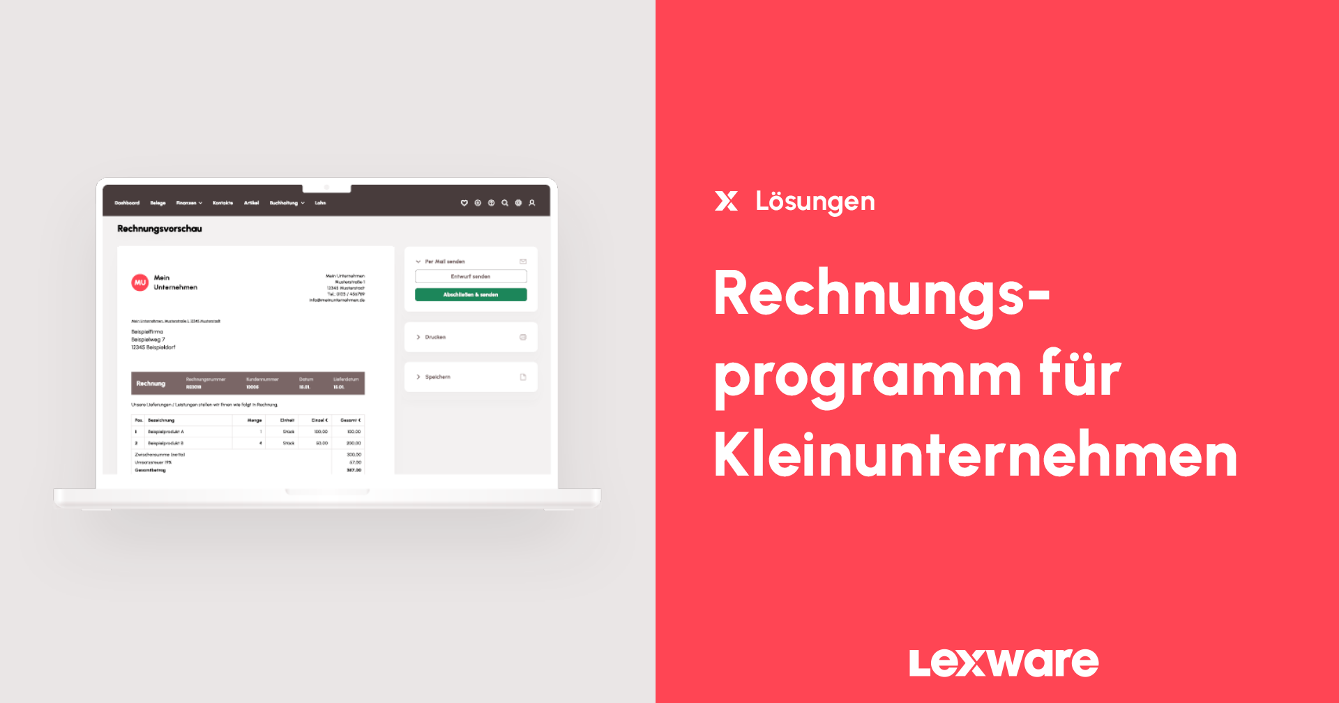Lexware Office: Das Rechnungsprogramm für Kleinunternehmen