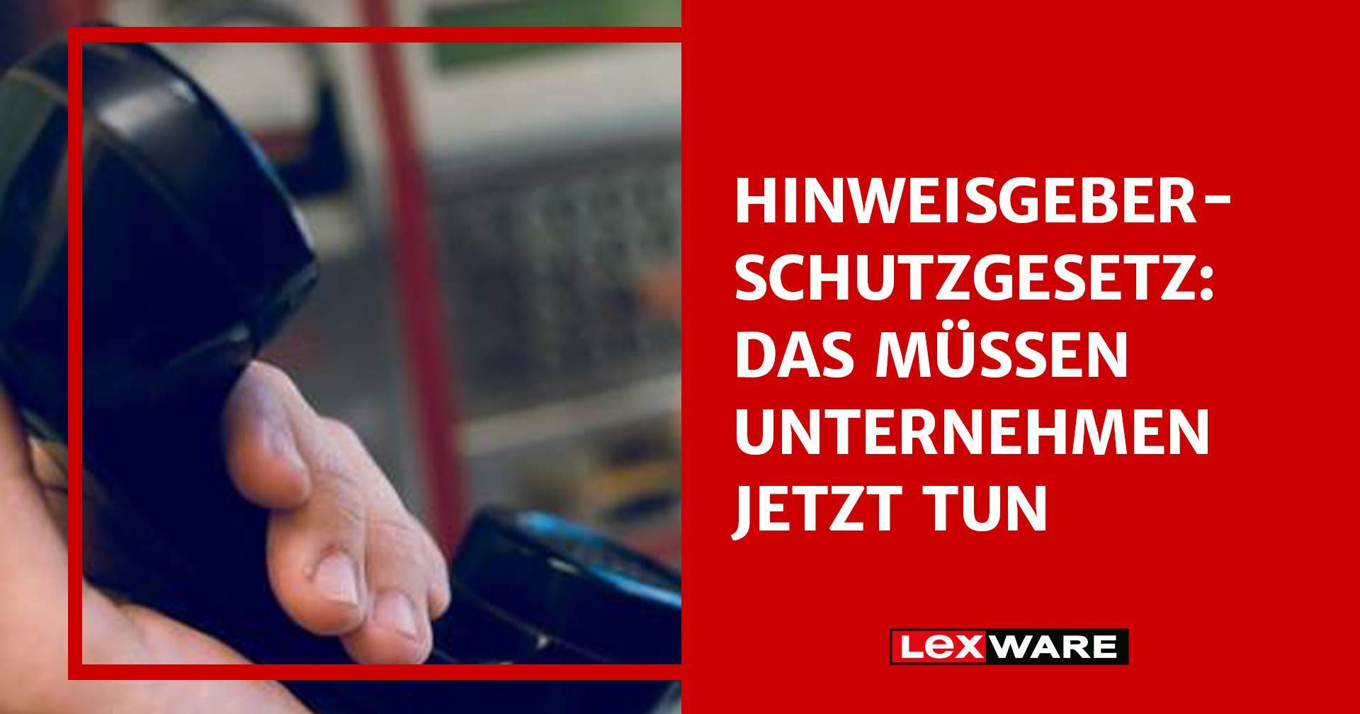 Hinweisgeberschutzgesetz: Wissen für Unternehmen