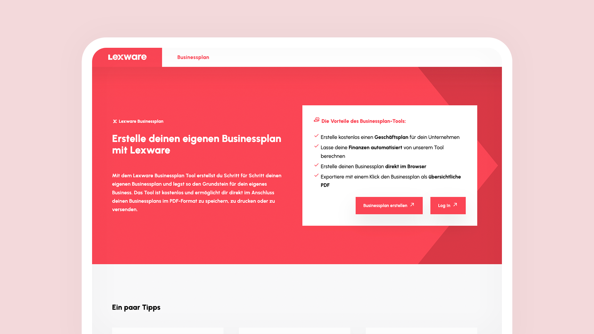 Businessplan-Tool: kostenlos, einfach & professionell